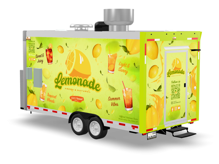 Lemonade Food Trailers for Sale | Custom Built in California