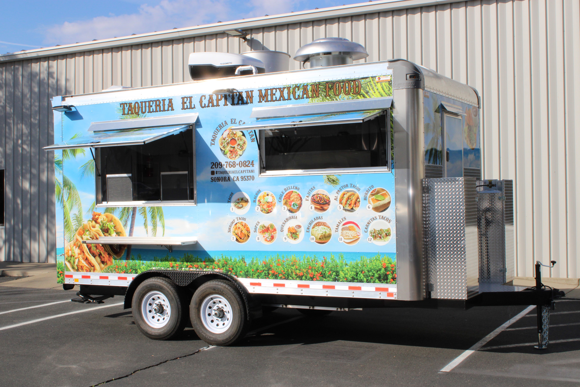 Taqueria El Capitan Project | Custom Food Trailers by Golden State Trailers