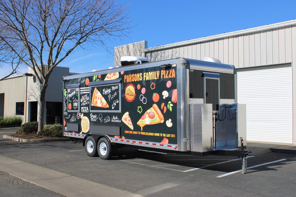 22ft Pizza Trailer for Parsons Family Pizza | Rio Linda, CA