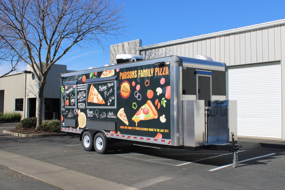 22ft Pizza Trailer for Parsons Family Pizza | Rio Linda, CA