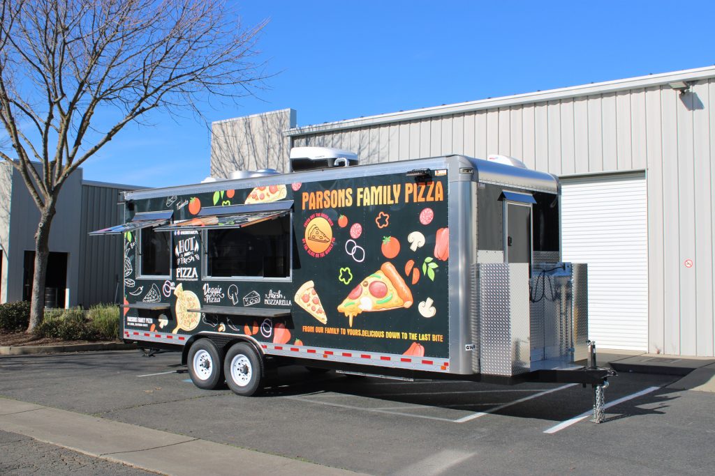 22ft Pizza Trailer for Parsons Family Pizza | Rio Linda, CA